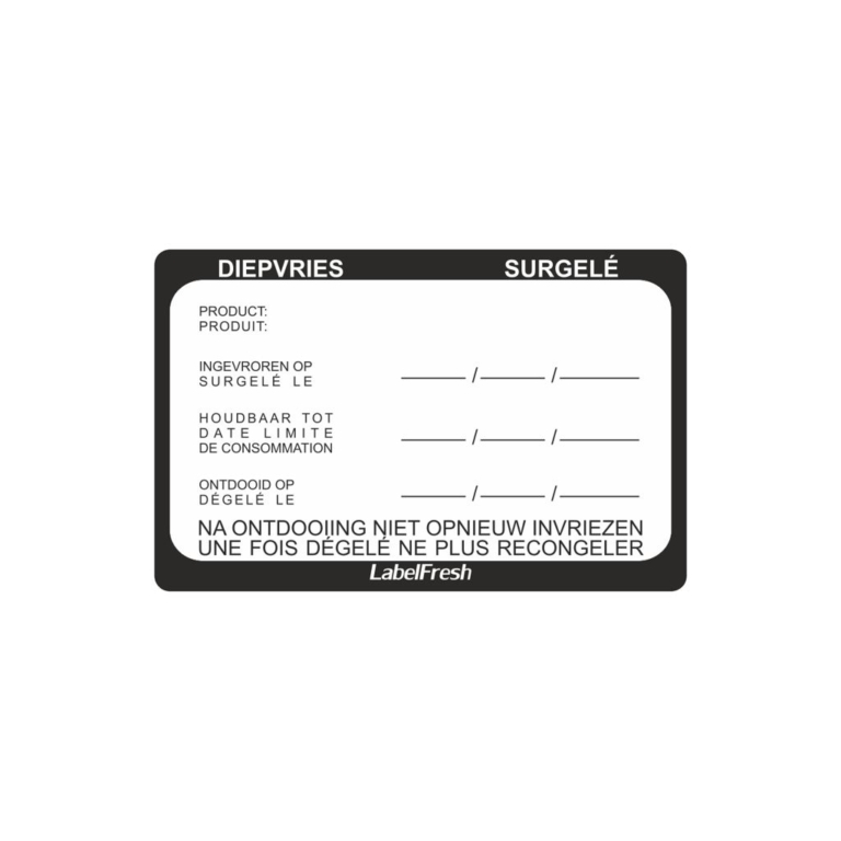 HACCP-stickers geschikt voor de vriezer | LabelFresh