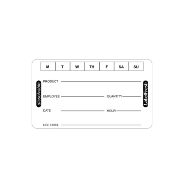 Wateroplosbare HACCP-stickers voor professionele keukens | LabelFresh